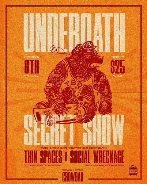 SOCIAL WRECKAGE, THIN SPACES, UNDEROATH • Crowbar • VenuePilot