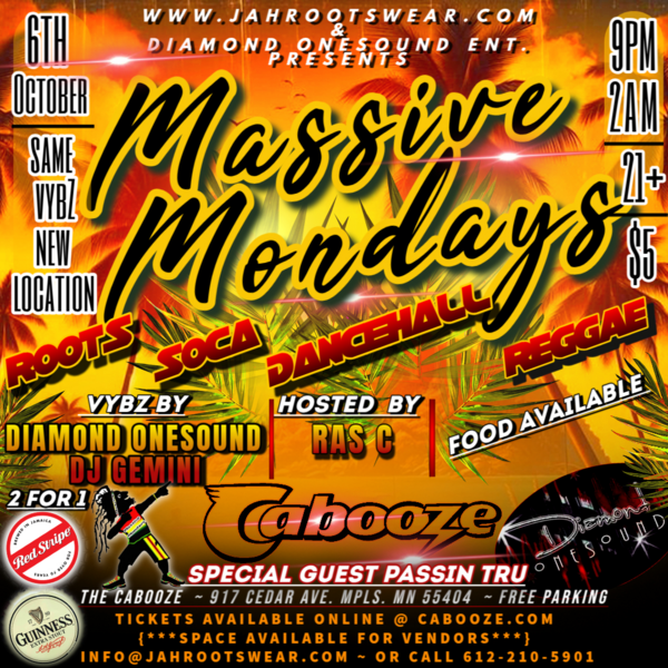 Massive Mondays Reggae • The Cabooze • VenuePilot