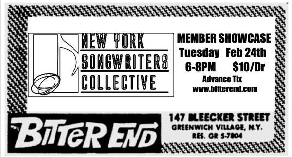 The New York Songwriters Collective • The Bitter End • VenuePilot