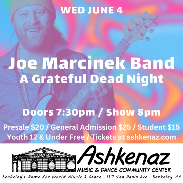 Joe Marcinek Band • Ashkenaz Music & Dance Community Center • VenuePilot