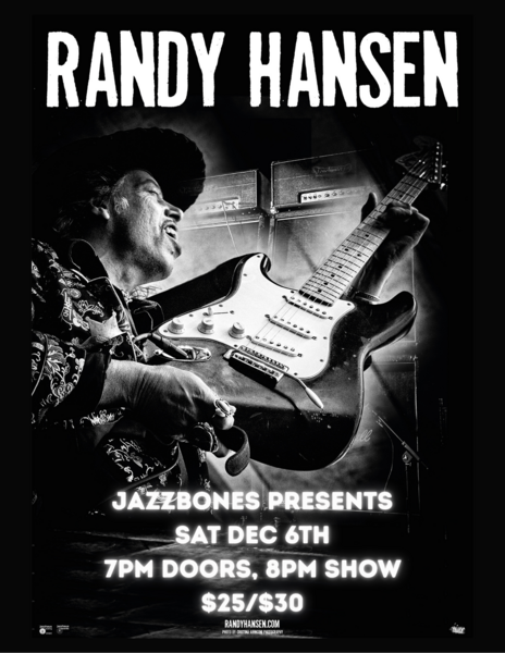 Randy Hansen • Jazzbones • VenuePilot