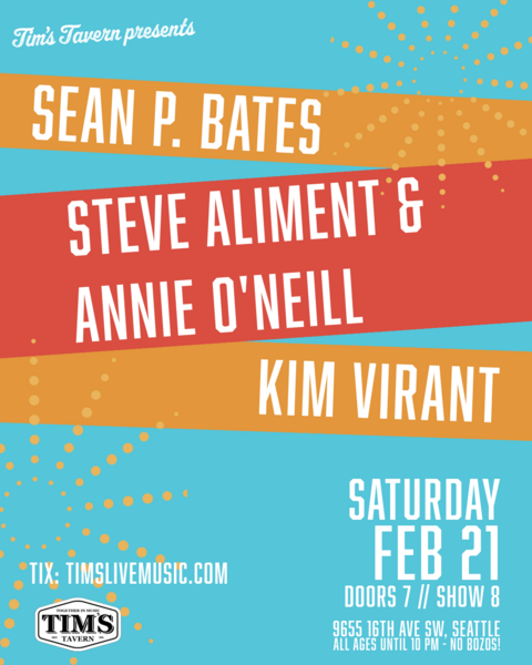 Sean P. Bates // Steve Aliment & Annie O'Neill // Kim Virant • Tim's ...