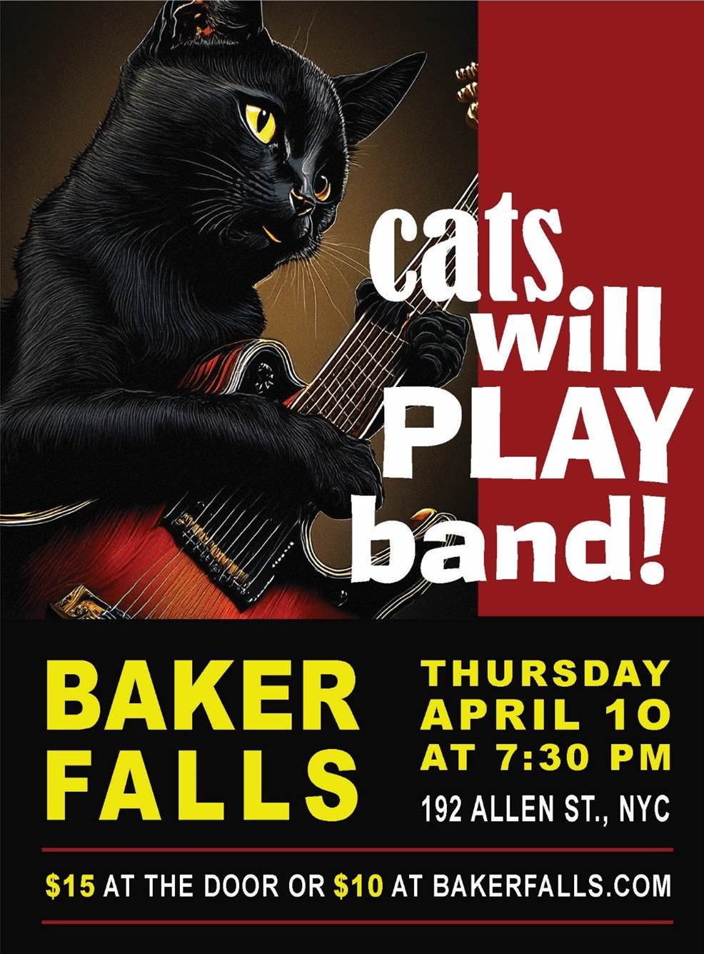 Cats Will Play Band • Baker Falls • VenuePilot