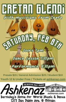 Cretan Glendi with Musicians from Crete • Ashkenaz Music & Dance ...