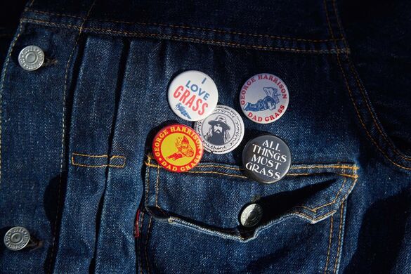 Dad Grass x George Harrison Button Pack