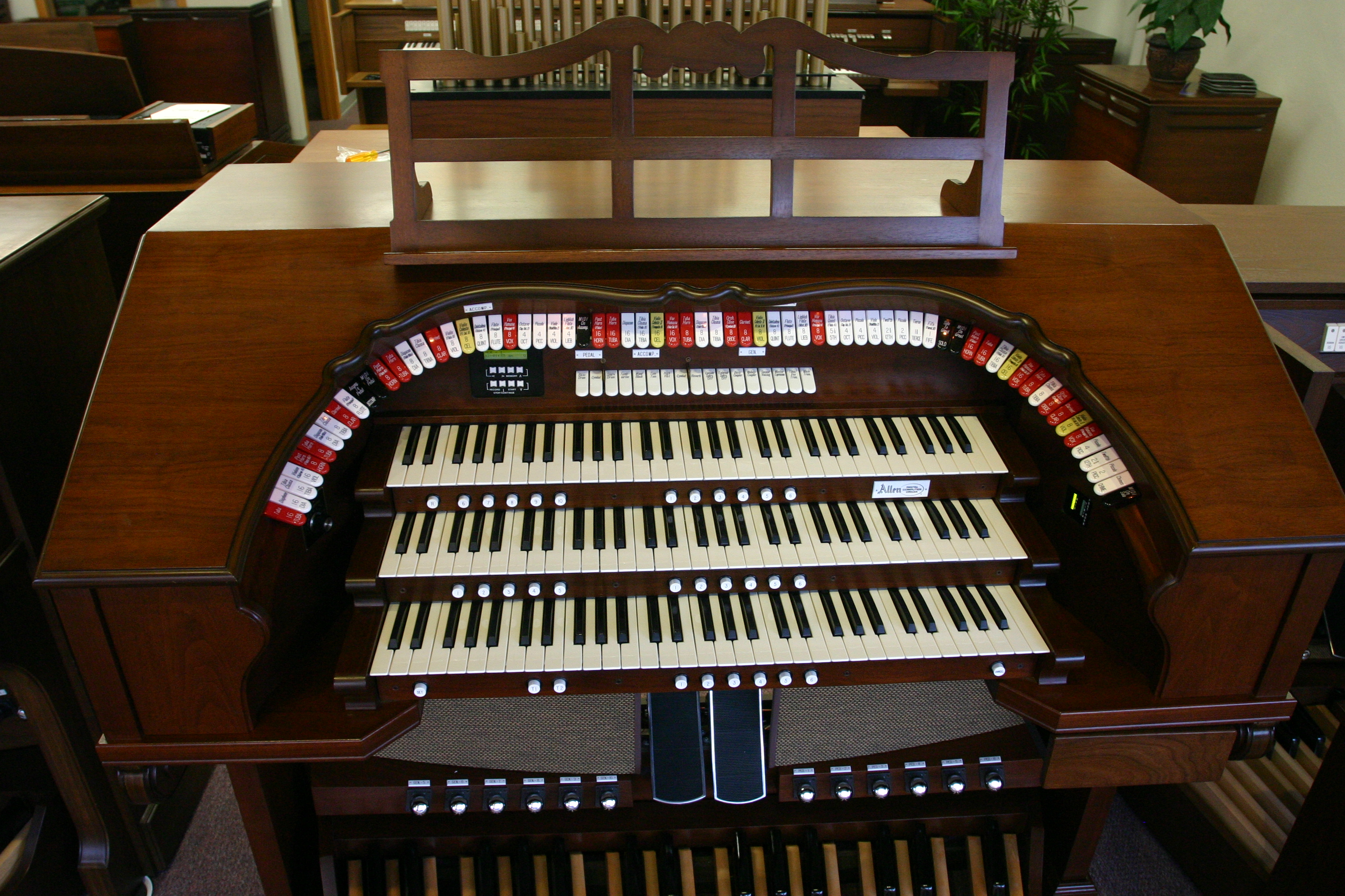 Allen Theatre Organs Console