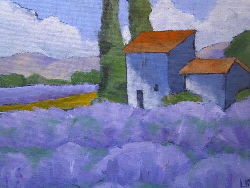 "LAVENDER FIELDS Lynne French P..." by lynne french