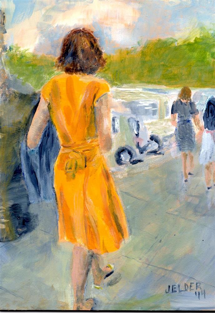 "Paris No. 66, Woman in Yellow" by Judith Elder