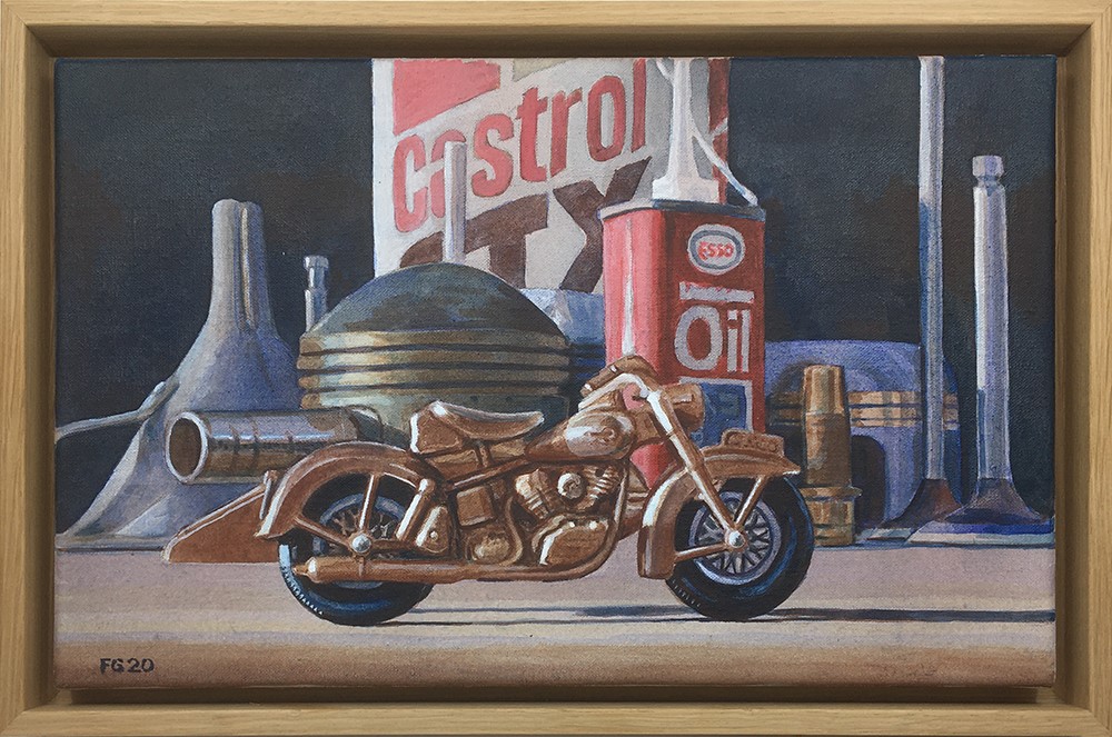 "Harley Davidson Motorcycle 3" by Frank Gerwin