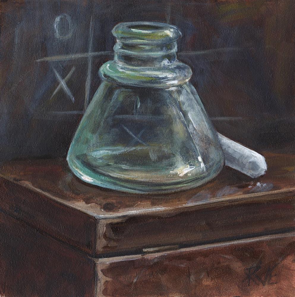 "#91 Inkwell and chalk" by Ruth Van Egmond