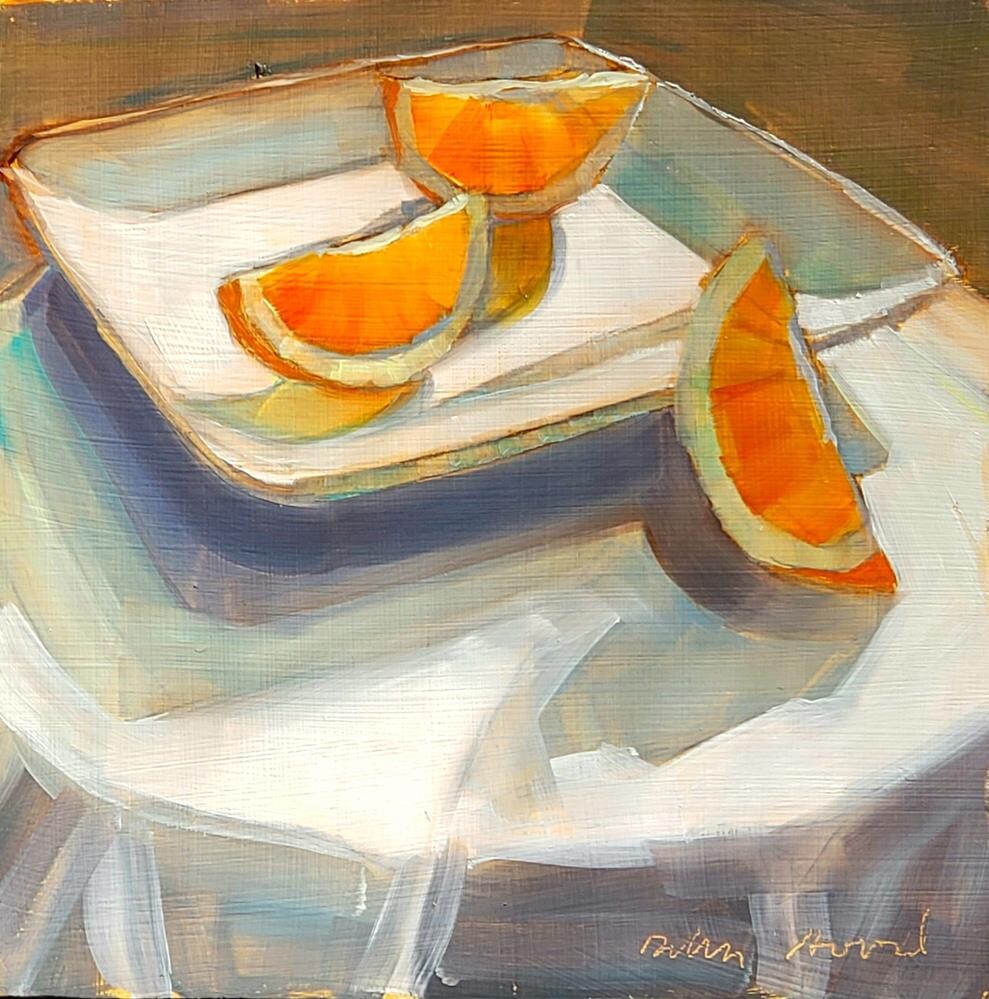 "A study in teal and orange" by Debra Howard