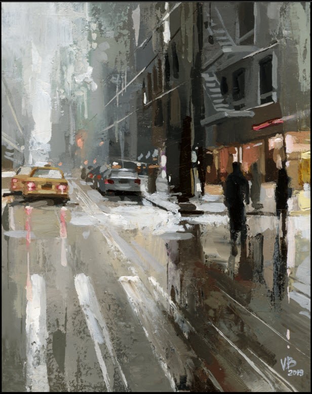 "Second Ave - NYC - Winter" by Victor Bauer