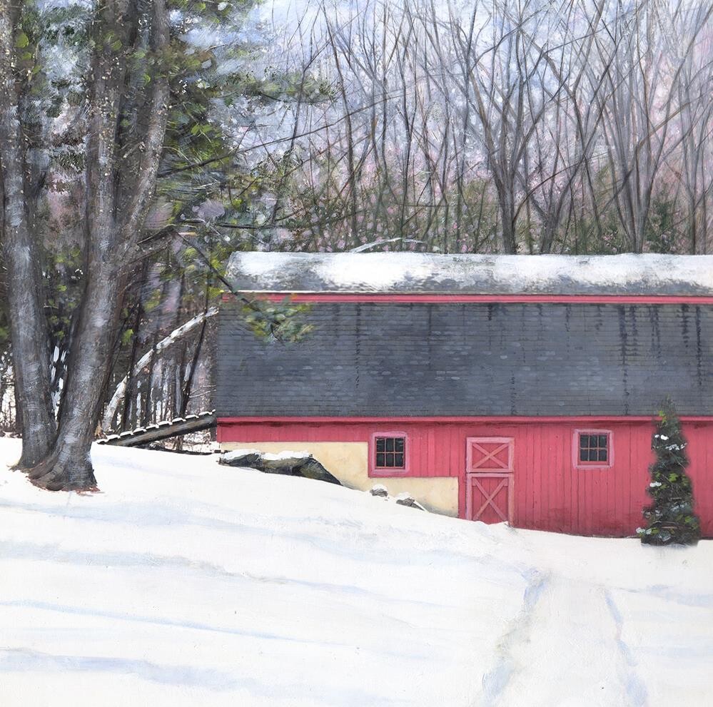 "Barn in Snow" by Stephen Walsh