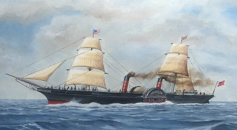 "Steamship 'RMS Persia' - Circa 1863" by David Young