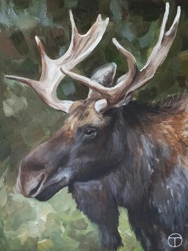 "Elk #3" by Olia Tomkova