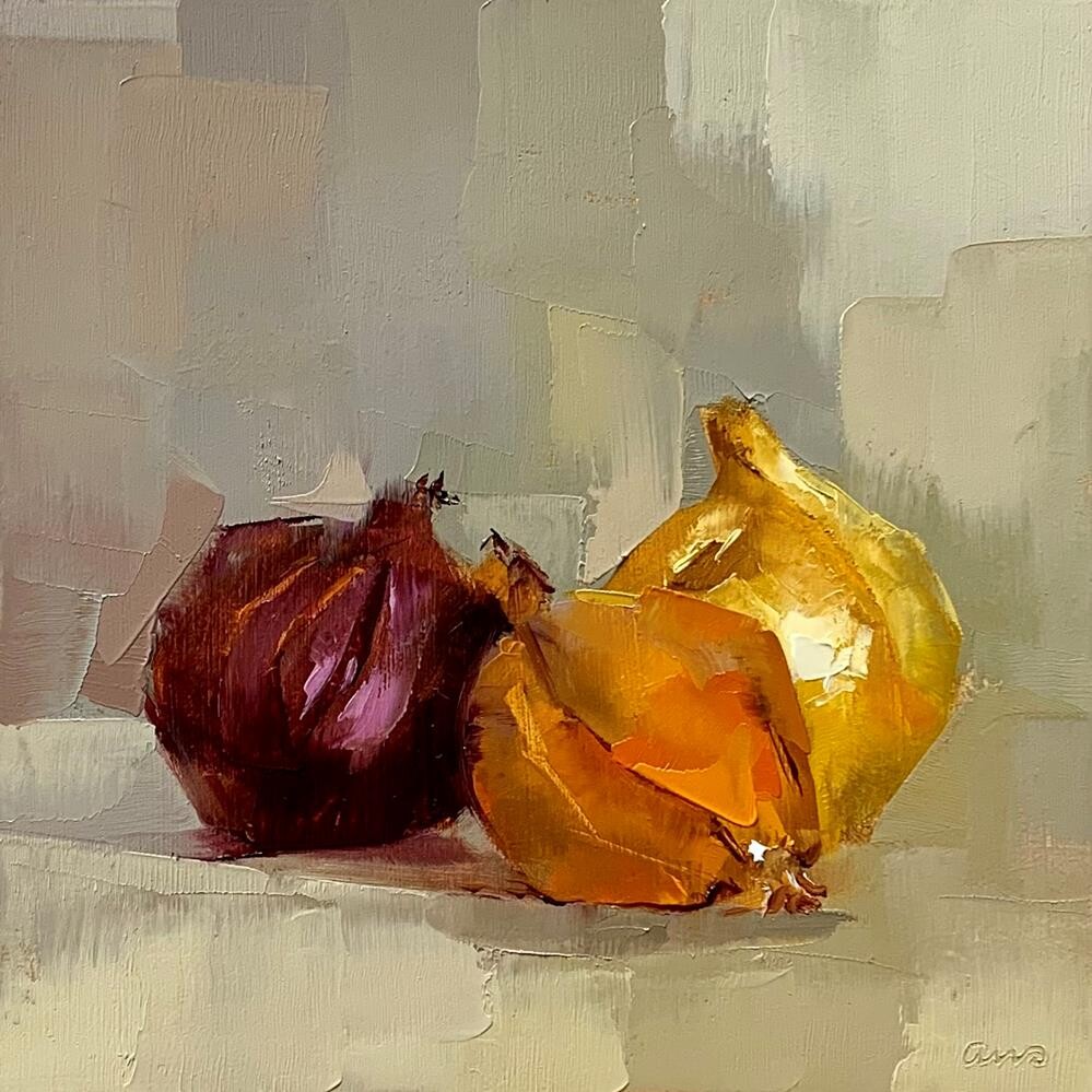 "Drie uien" by Ans Debije