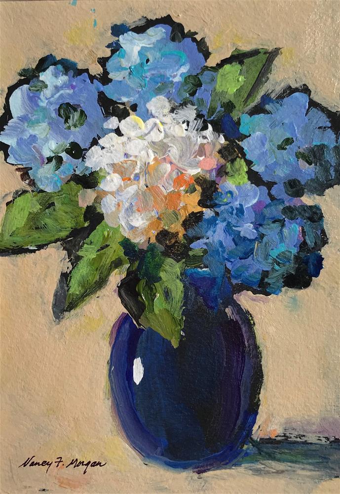 "Circled in Blue" by Nancy F. Morgan