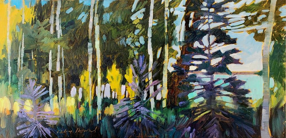 "Hidden Birch Trees " by Debra Howard