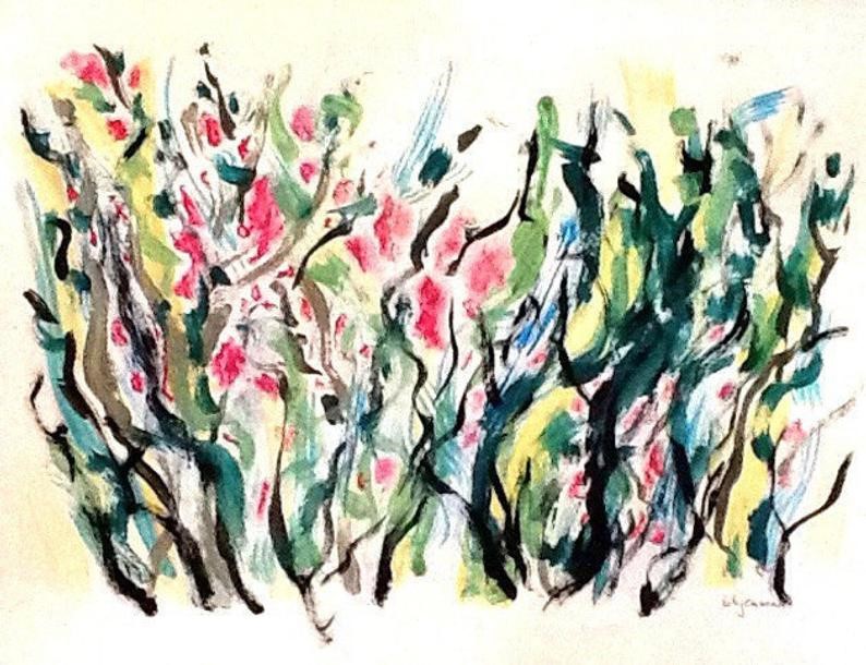 "Spring in the Woods, 9x12" by Barbara Jensen