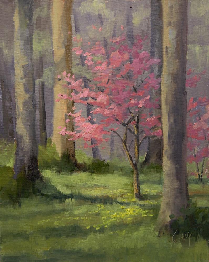 "Splash Of Spring-en plein air" by Veronica Brown