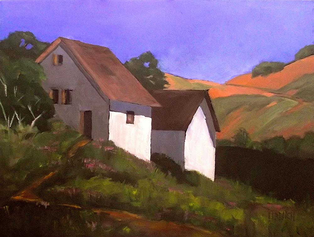 "Farm Barn Painting Impressionist Pl..." by lynne french