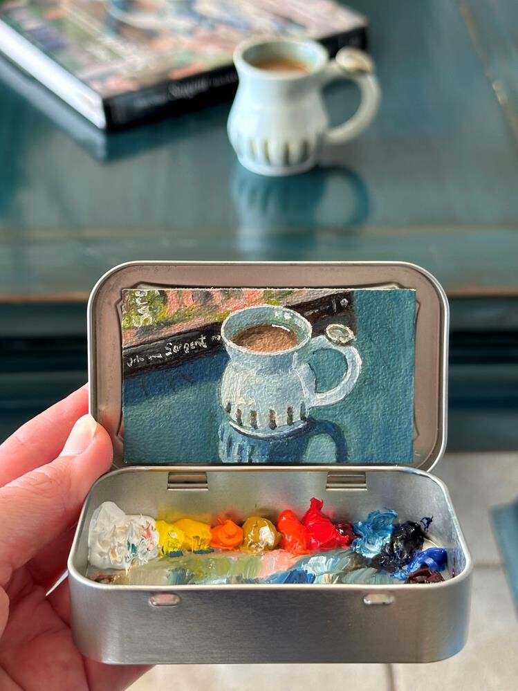 "Coffee with Sargent" by Emily Neel