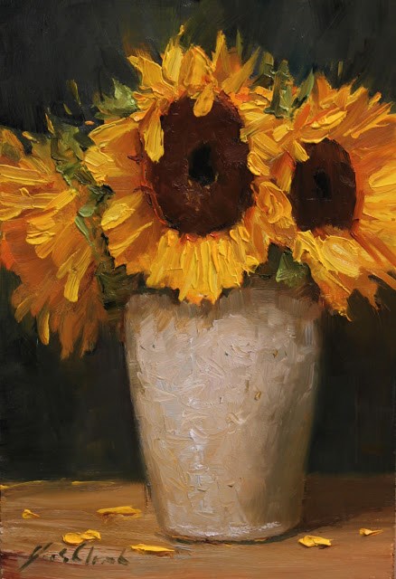 "Three Sunflowers" by Justin Clements
