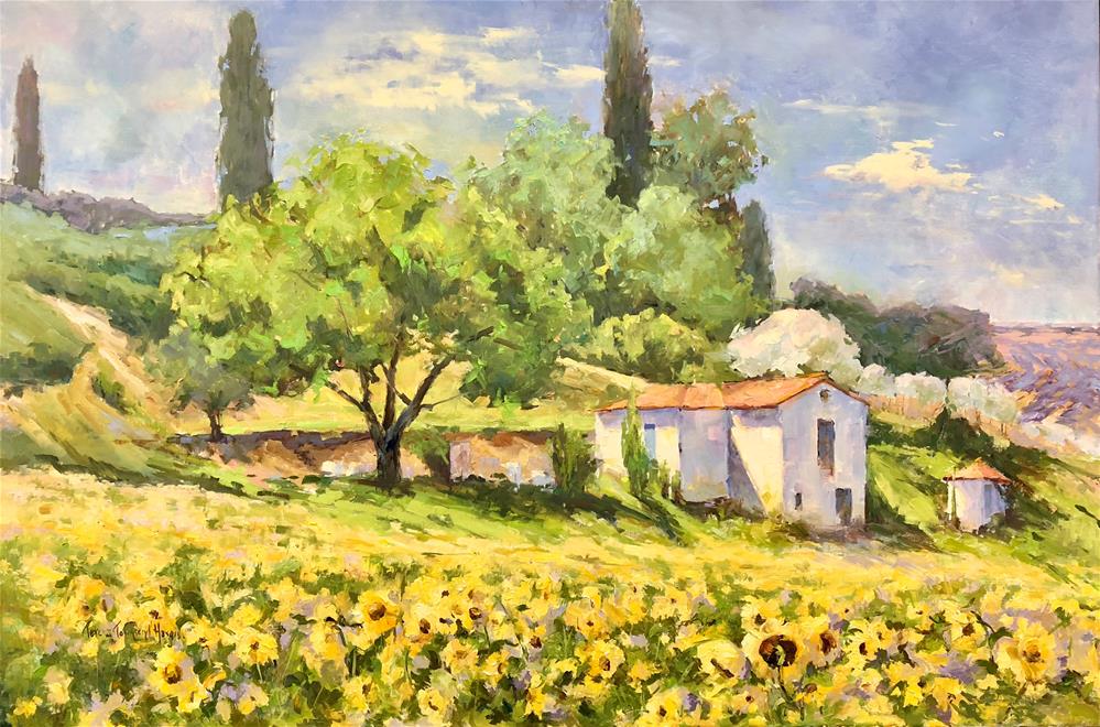 "Sunflowers in Valensole Provence" by Teresa Townsend Hargis