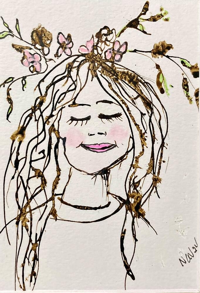 "Smiling sprig" by Nancy Vance