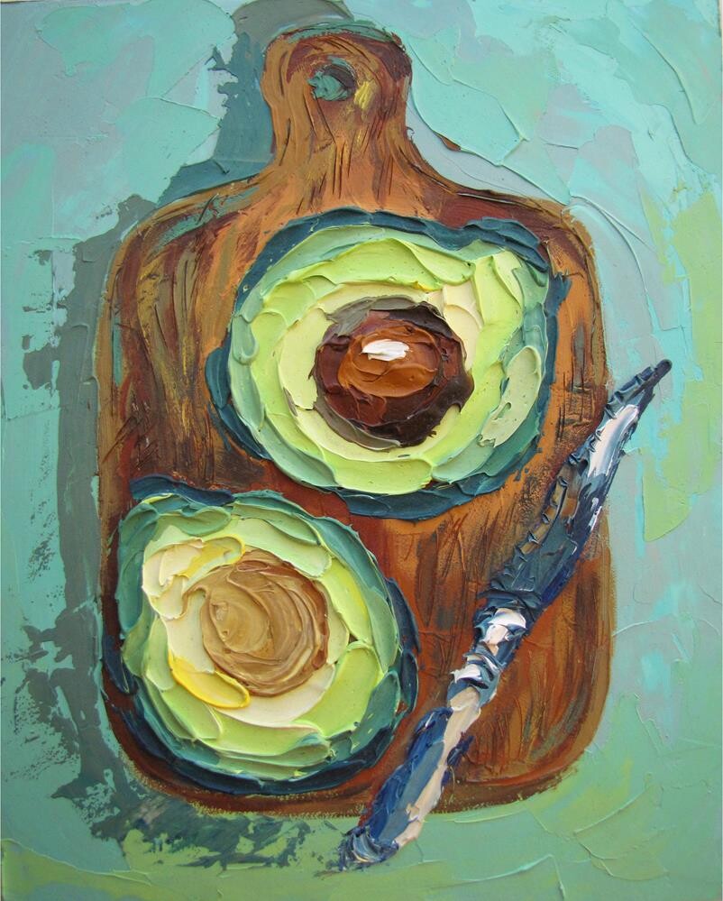 "Avocado Kitchen Art" by Anna Jablonsky