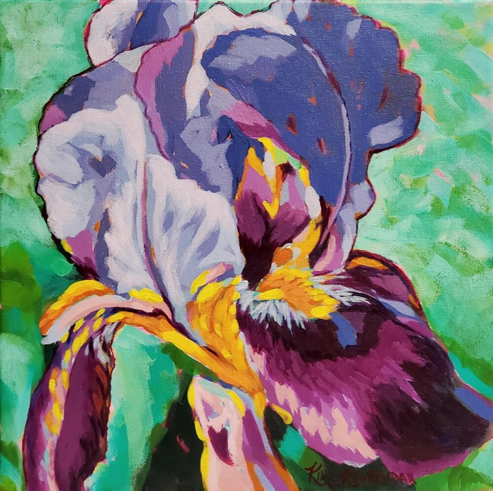 "Purple Bearded Iris" by Kim Kuykendall Allen