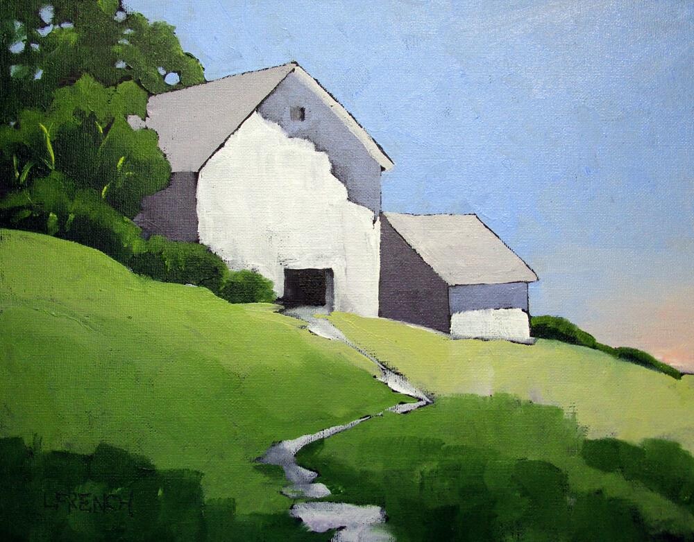 "Lynne French SPRING HILL BARN Calif..." by lynne french