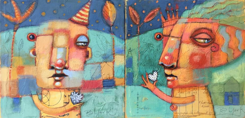 "Prickly Heart Bones, His And Hers, ..." by Brenda York