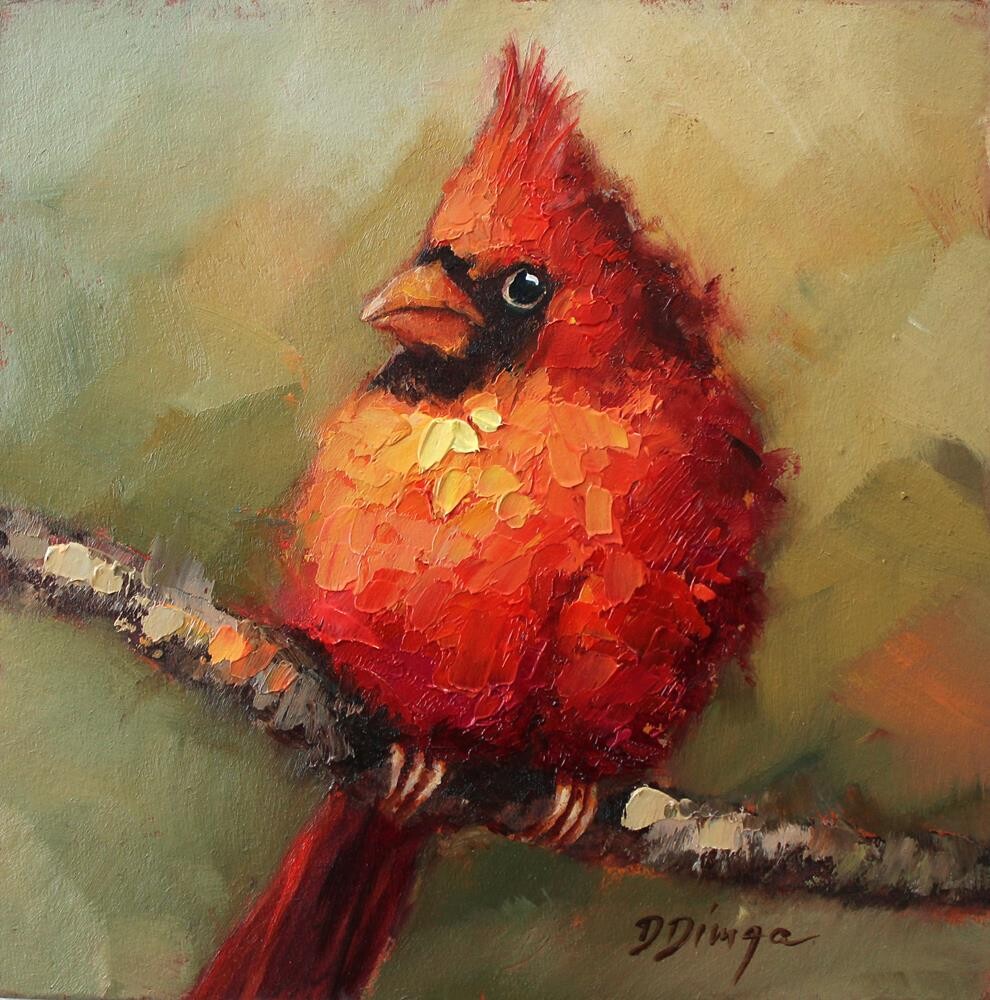 "Red Cardinal" by Daiga Dimza