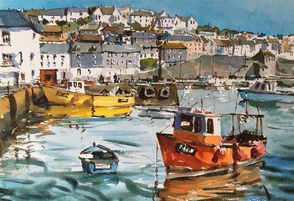 "Reflections Mevagissey Cornwall" by Patrick Ley-Greaves