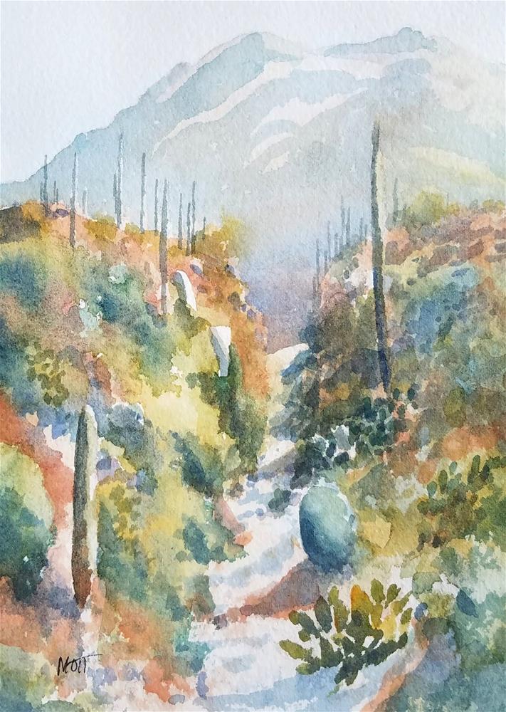"Narrow Path Saguaro West" by Jeff Mott