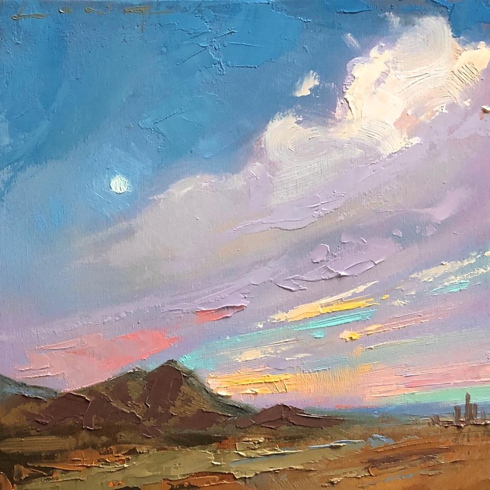 "Waning Moon Near Yuma" by Christopher Long