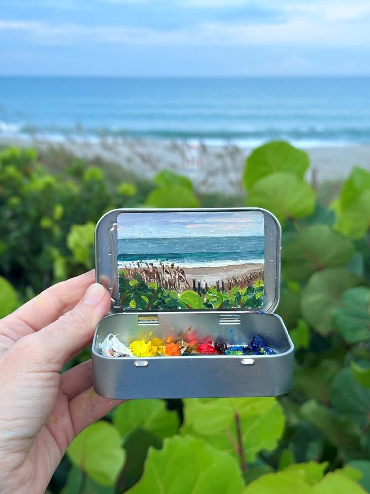 "Rainy Evening at the Beach" by Emily Neel