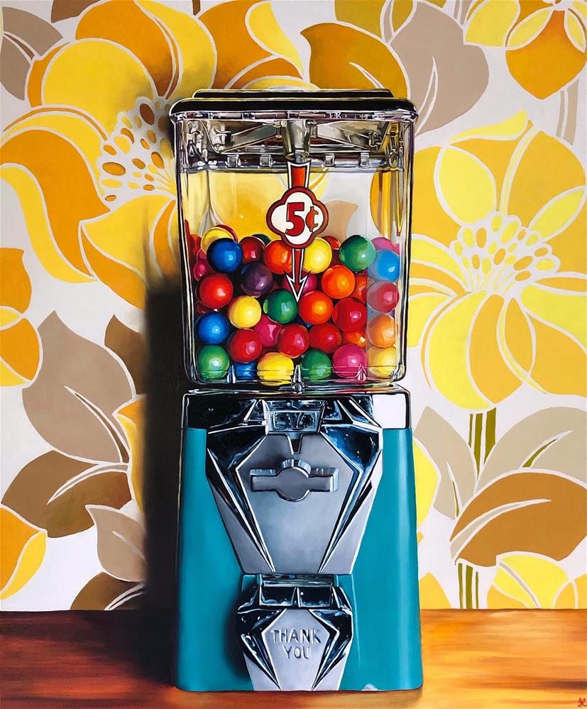"Blue Bubblegum machine" by Jacinthe Rivard