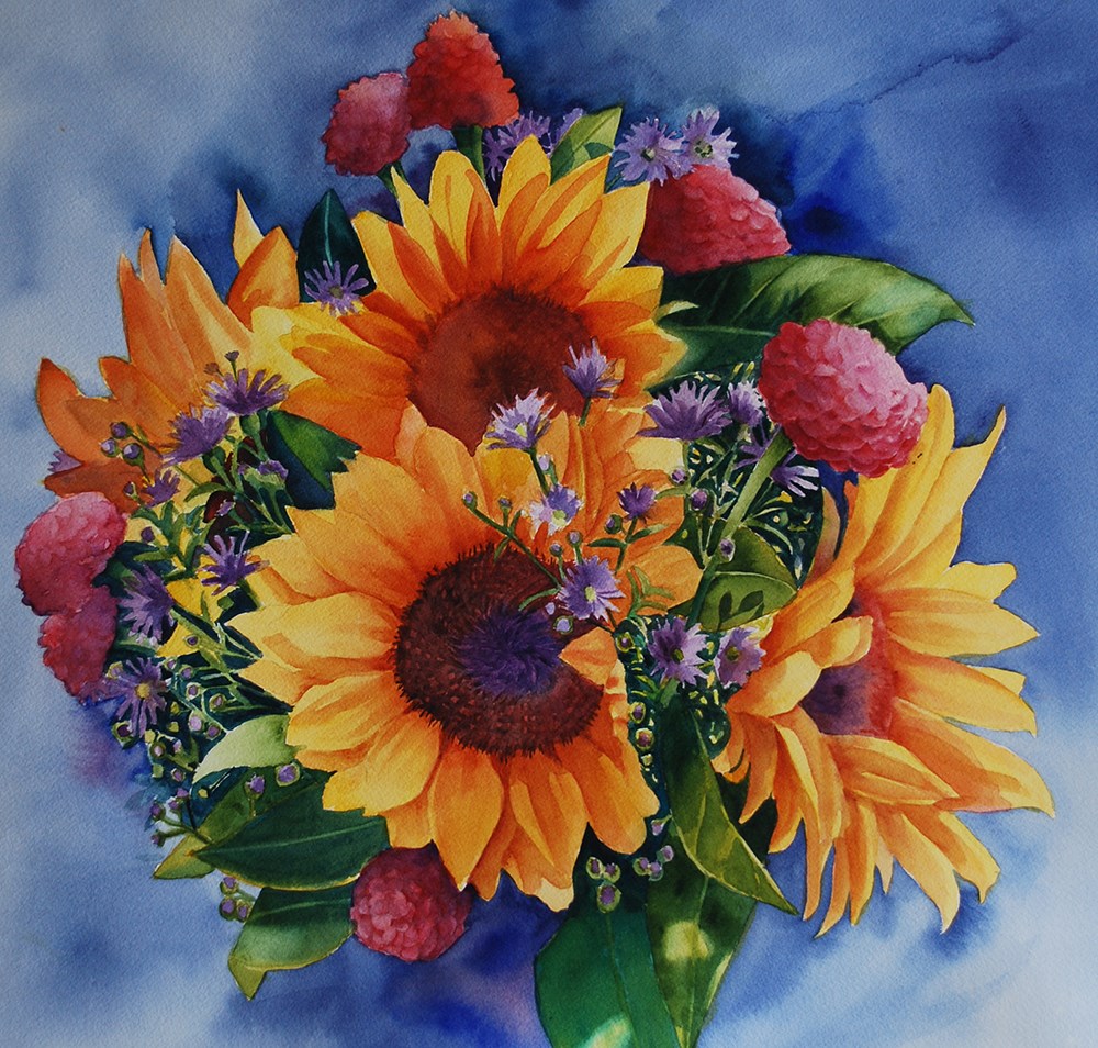 "Saturday Market Sunflowers" by Mary Anderson