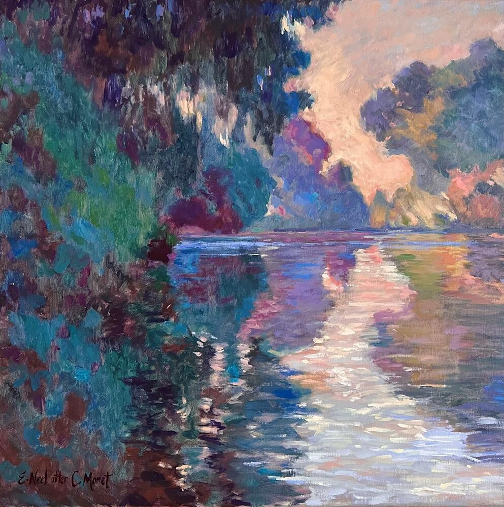 "After Monet’s “Morning on the Sein..." by Emily Neel