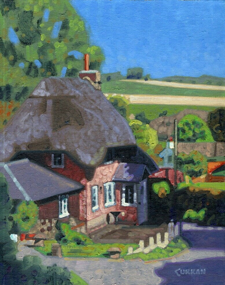 "English Cottage Landscape" by Donald Curran