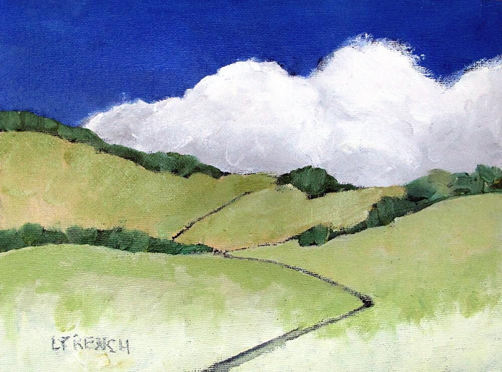 "SANTA YNEZ HILLS Lynne French Calif..." by lynne french
