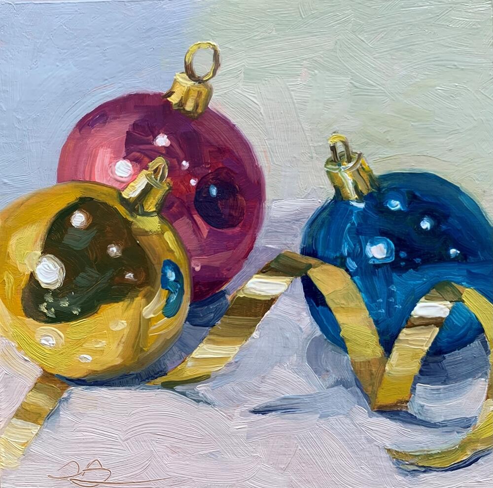 "Christmas Bobbles" by Tina Baker