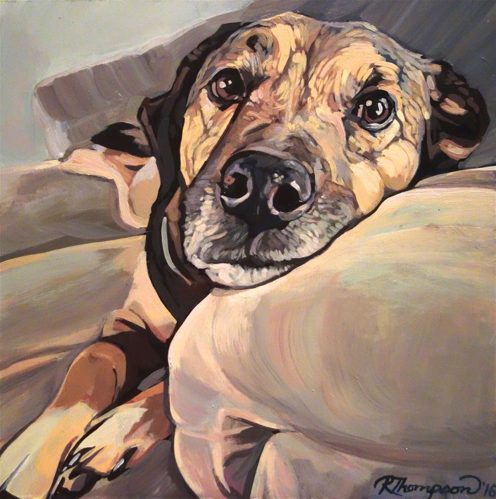 "Corky - Day 1 Painting" by Rachel Thompson