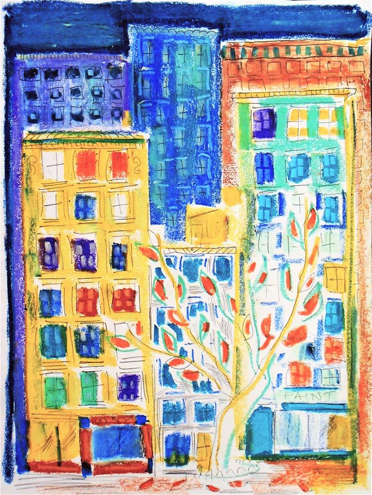 "Autumn in New York 4, 12x9" by Barbara Jensen