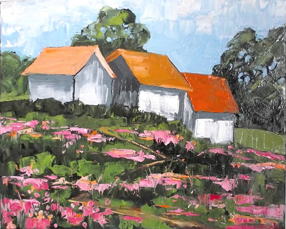"Hilltop Garden" by lynne french