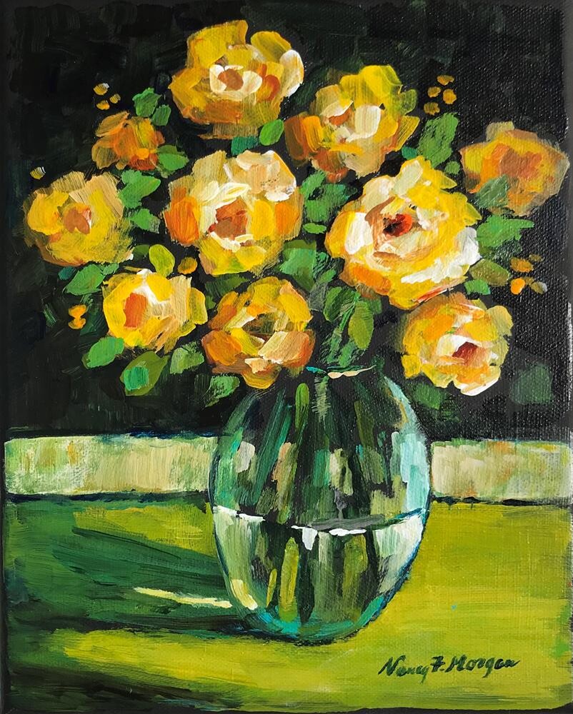 "Yellow Roses" by Nancy F. Morgan
