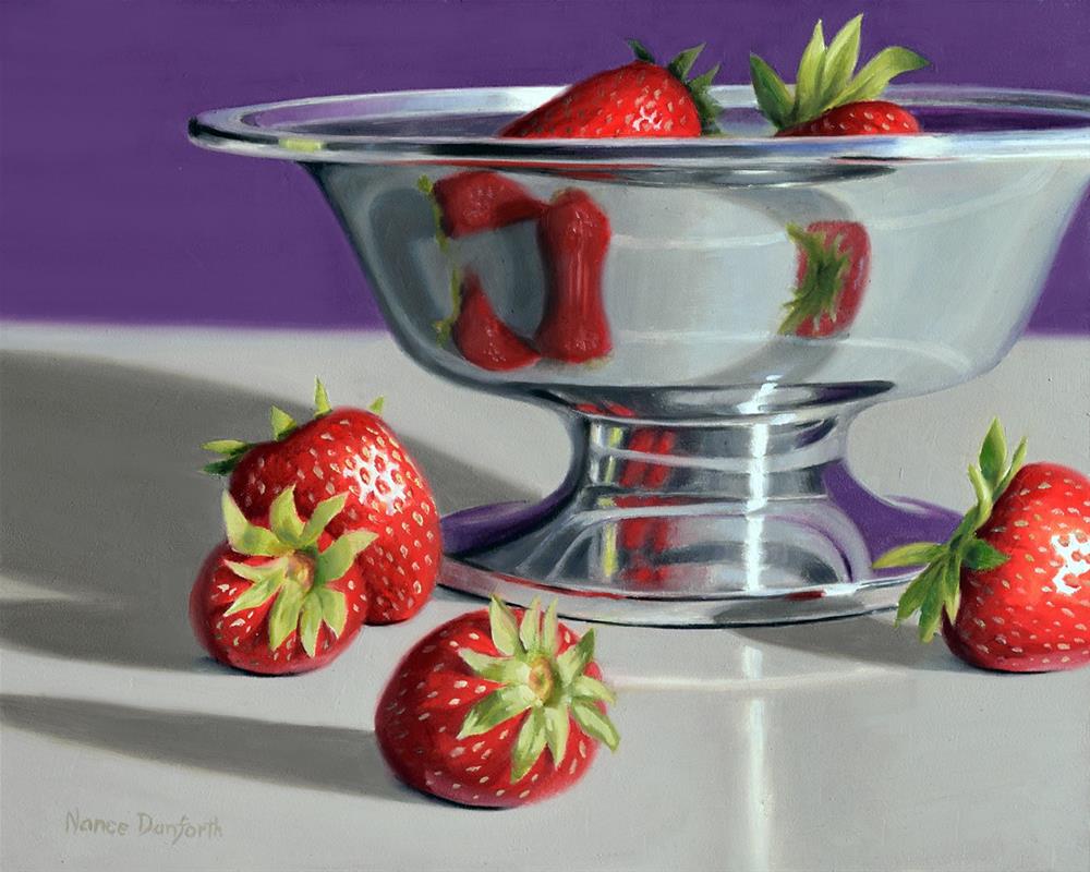 "Silver Bowl with Strawberries" by Nance Danforth