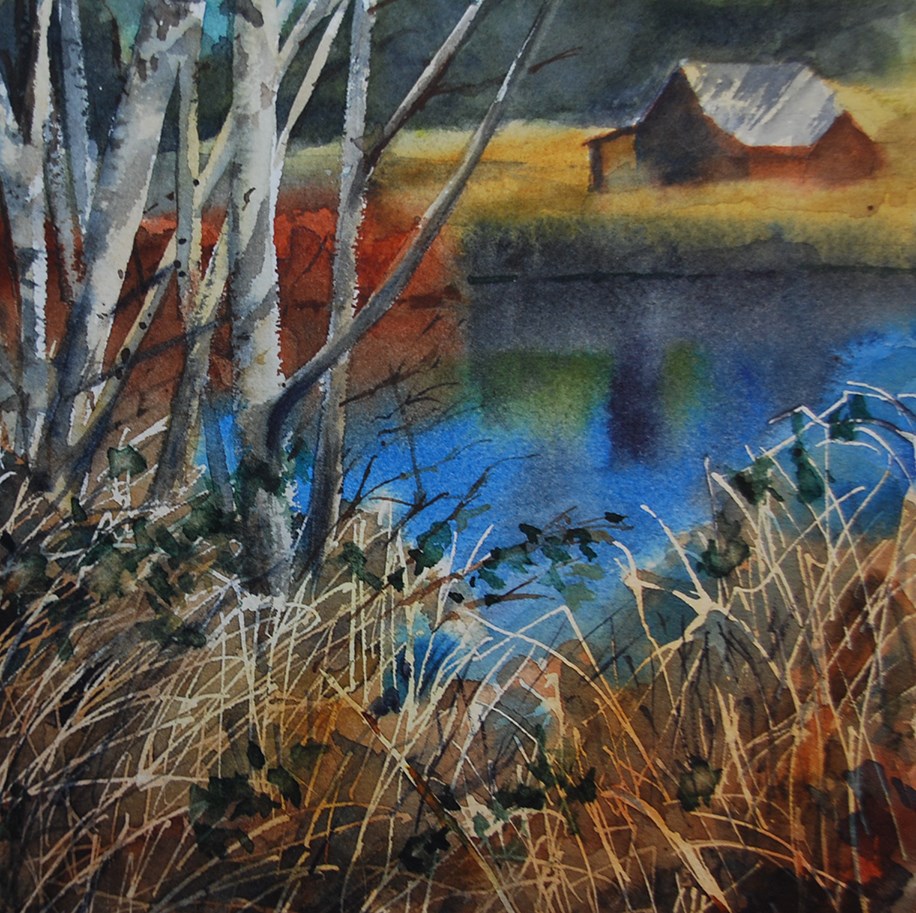 "Looking Across the Pond" by Mary Anderson